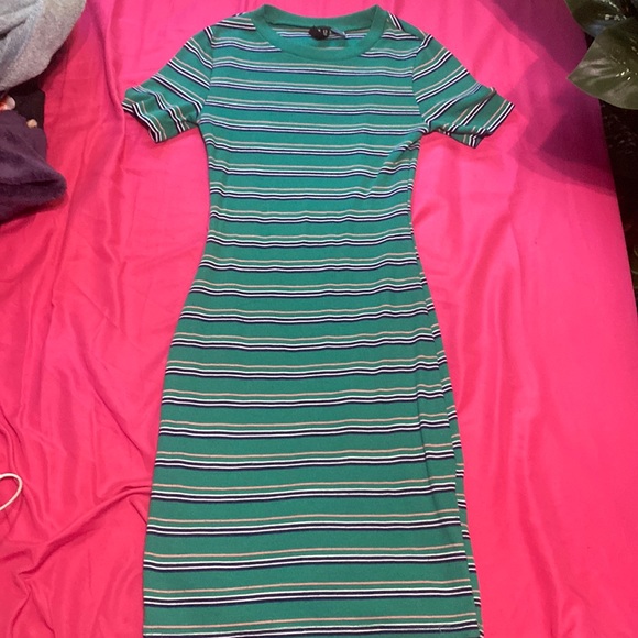 H&M | Dresses | Hm Divided Striped Midi Dress | Poshmark